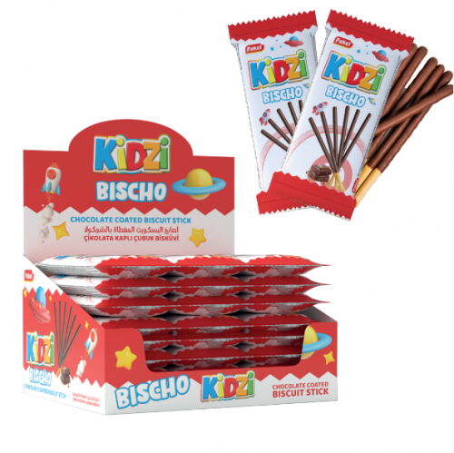 Kidzi Bischo Stick Çikolata 15 gr X 24 Adet - Topi Toptan Satış