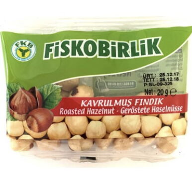 Fiskobirlik Paketli Kavrulmuş Fındık 20 gr X 80 Adet - Topi Toptan Satış